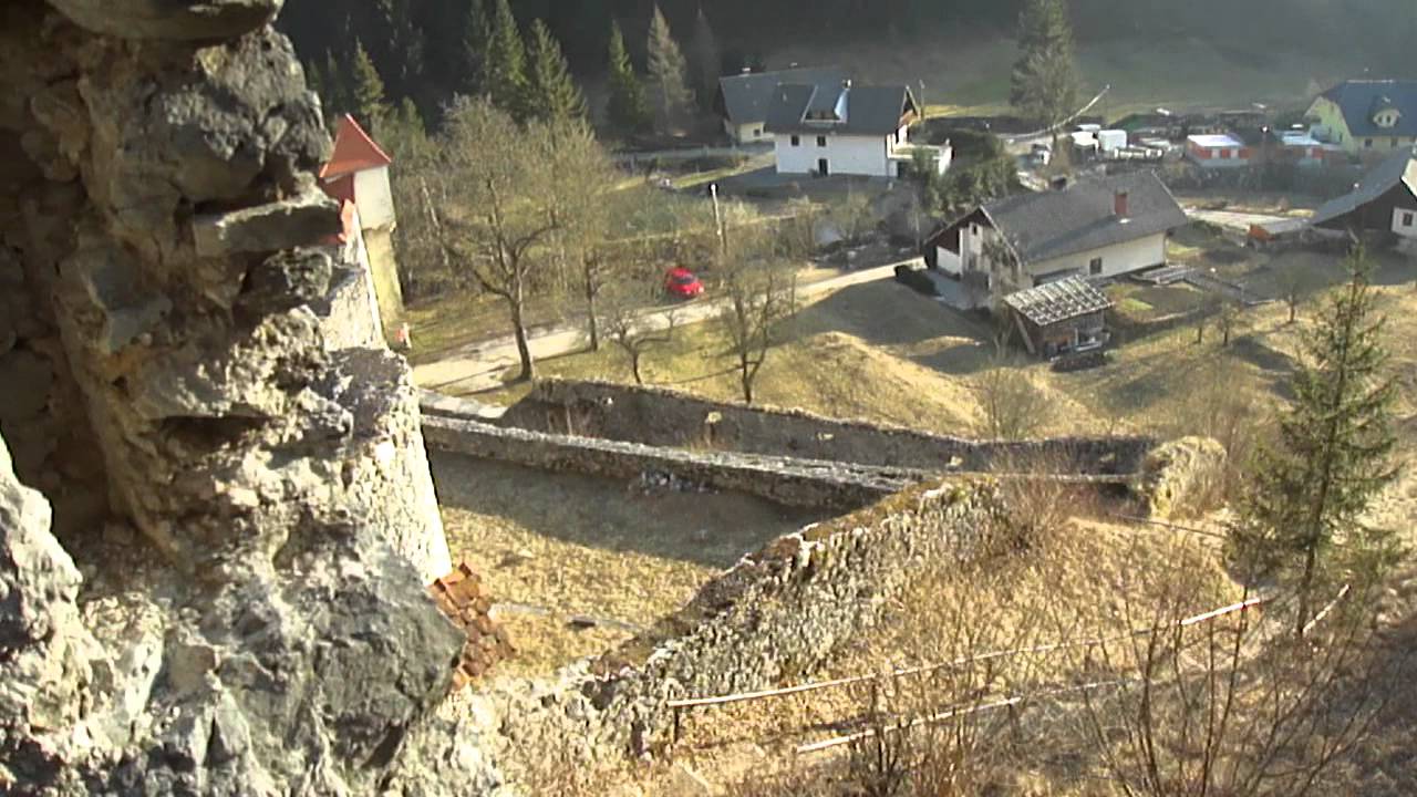 Grad Kamen [Castle Stone / Burg Stain], Begunje, Slovenia Jan 2012 ...