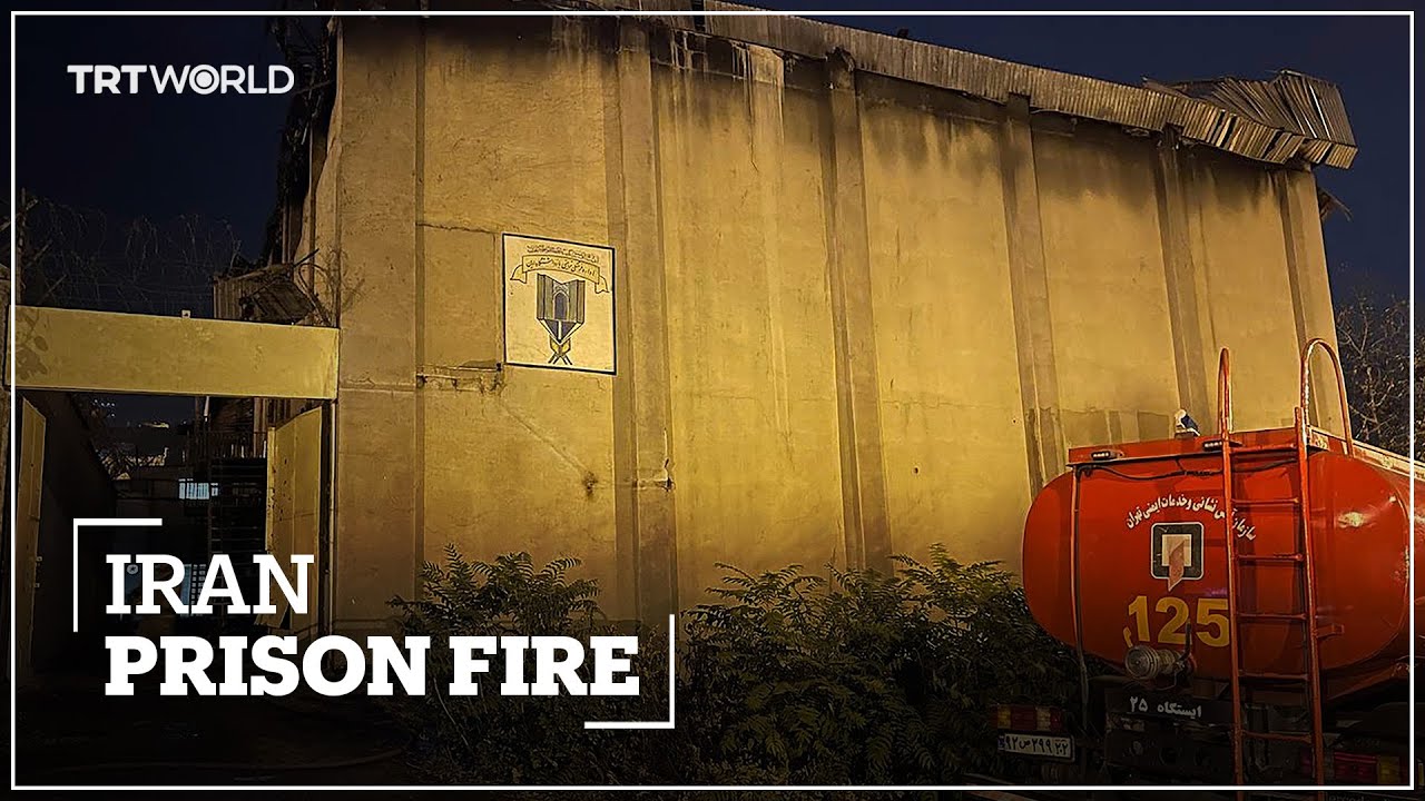 Four prisoners killed and 61 injured in Iran prison fire - YouTube