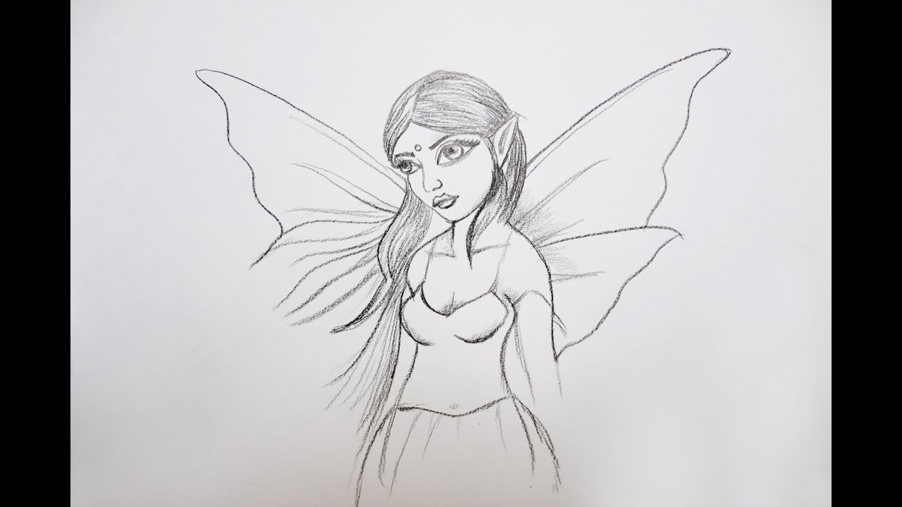 Beautiful Pencil Drawings Of Fairies