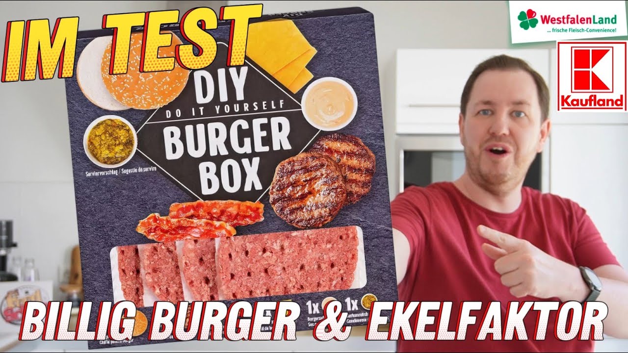 Die DIY Burger Box von Kaufland im Test - YouTube
