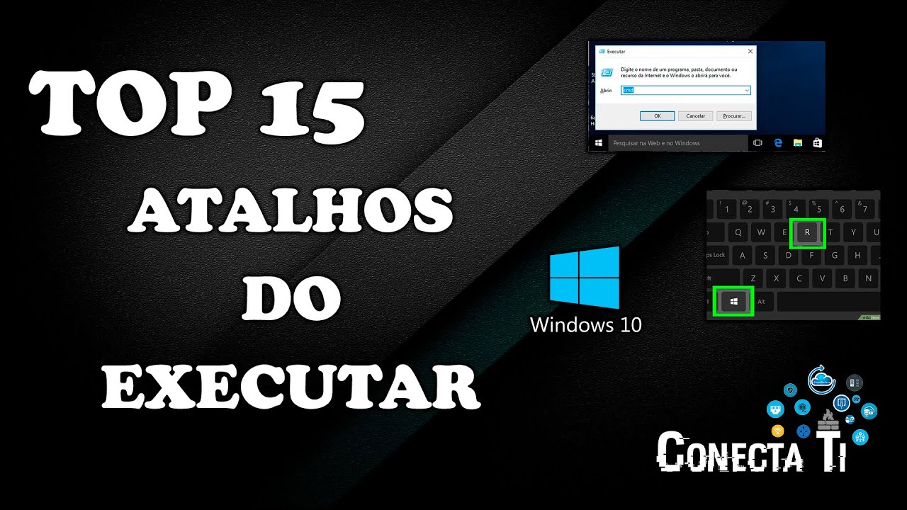 Top 15 Atalhos do Executar Windows 10 - YouTube