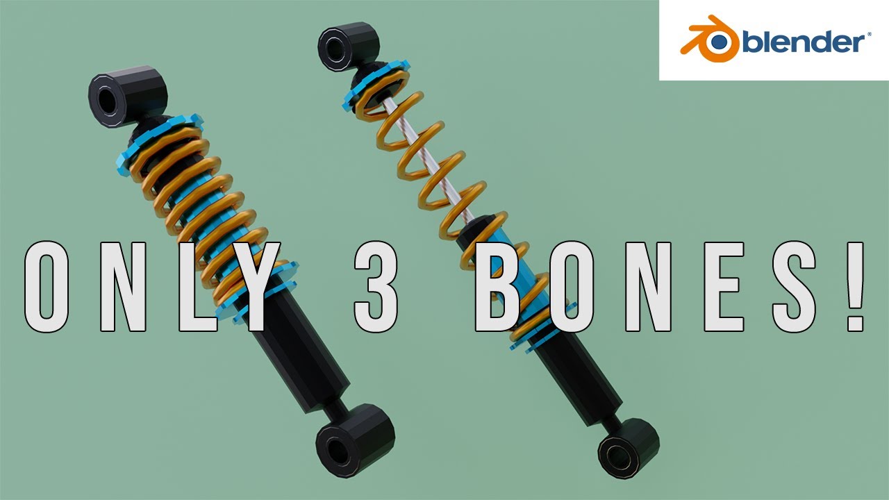How to make a coilover - Blender - YouTube