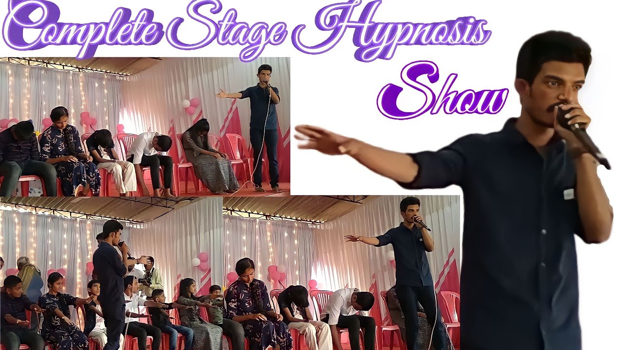 Hypnotist Shrijansri Full Stage Hypnosis show | Amazing Hypnotic power ...