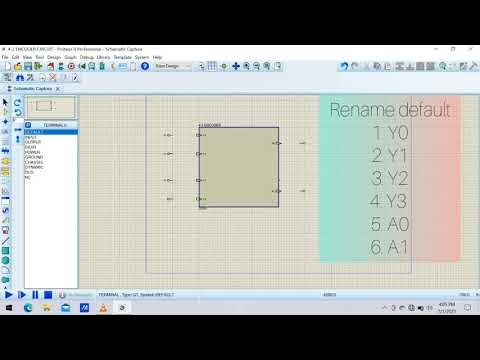 4-2 Encoder Circuit|Subcircuit Mode|Proteus 8.6 - YouTube