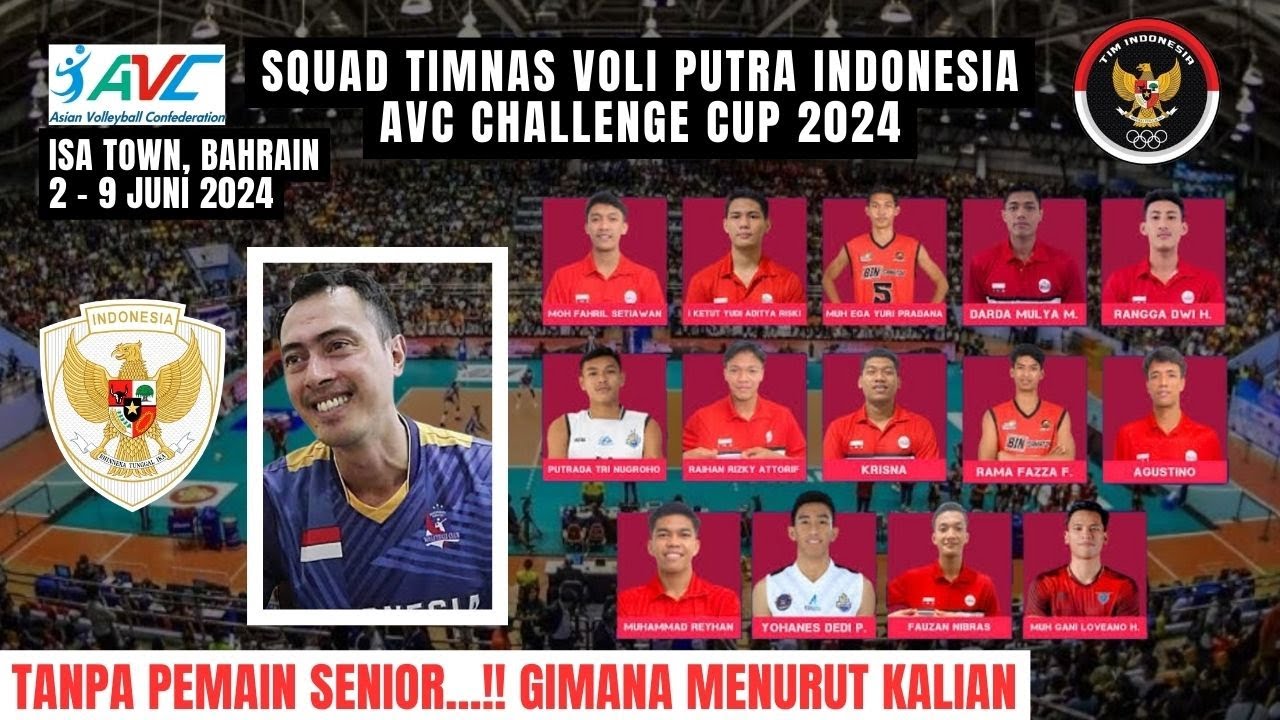 Daftar Squad Timnas Voli Putra Indonesia di AVC Challenge Cup for men ...