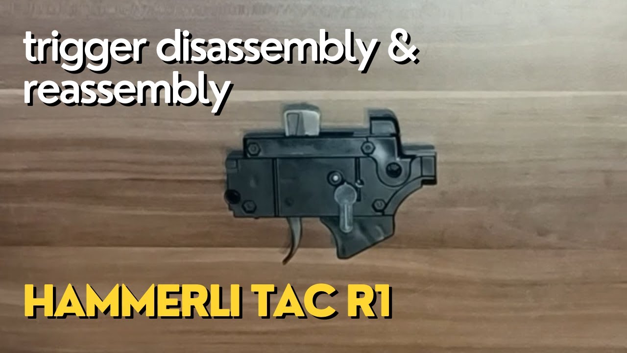 Hammerli Tac R1 22 | Trigger Disassembly - YouTube