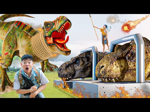 T-rex vs Spinosaurus DINOSAURS BATTLE ROYALE - Jurassic World Evolution 2| Jura Park Fan Made Movie