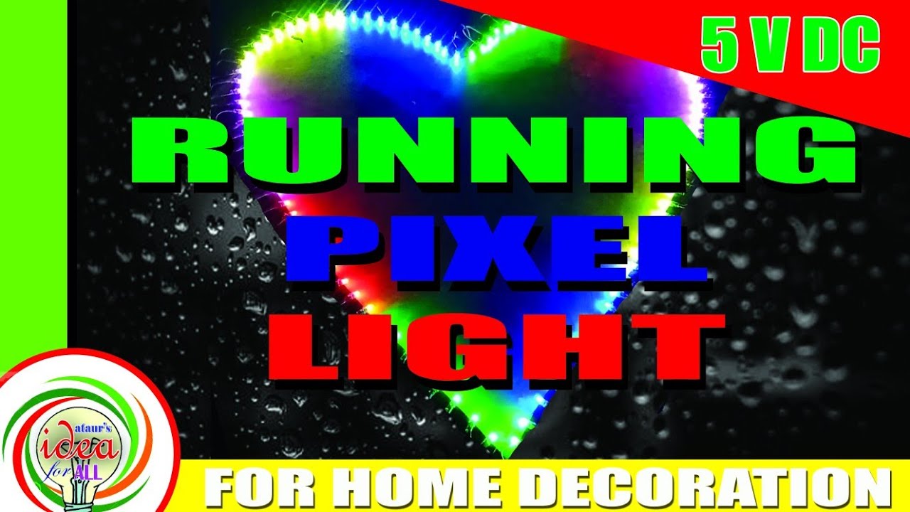 Running Pixel Belt Light | How to make a Pixel Led Belt form ataur idea ...