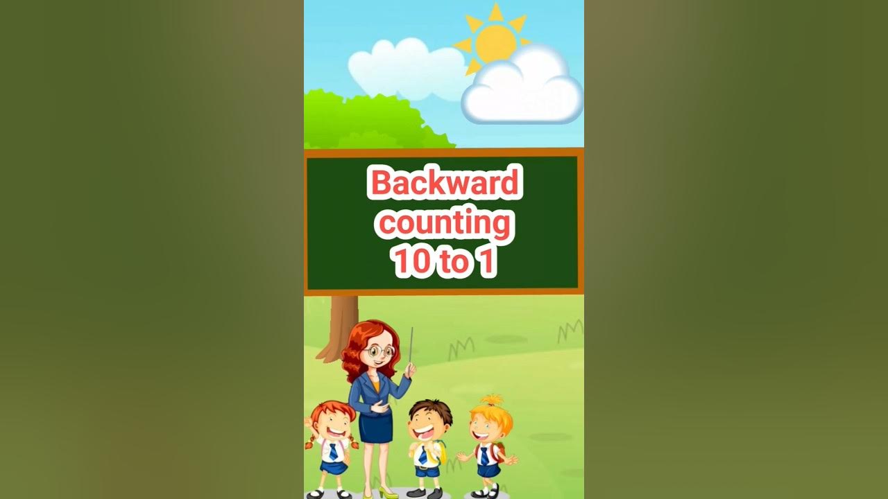 Backward Counting 10-1 | 10 to 1 Count down🧏‍♂️|| #youtubeshorts # ...