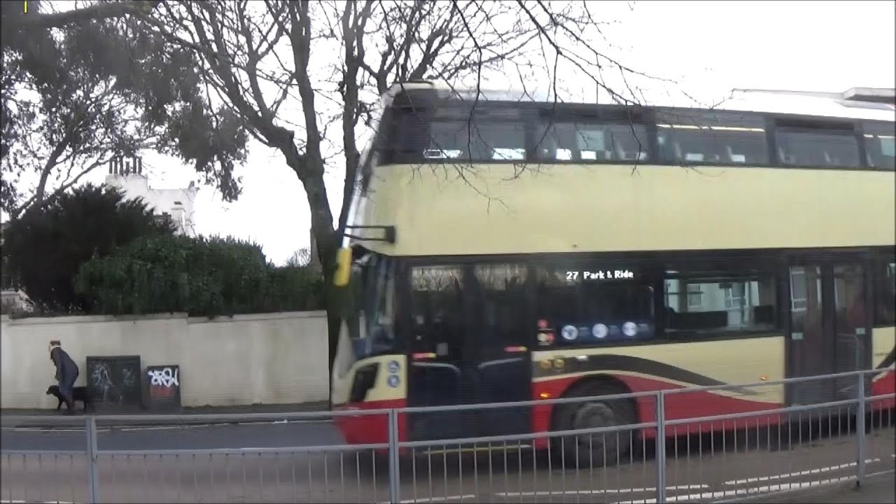 Brighton and Hove bus route 27 seen nearing the end of Dyke Tavern - 29 ...
