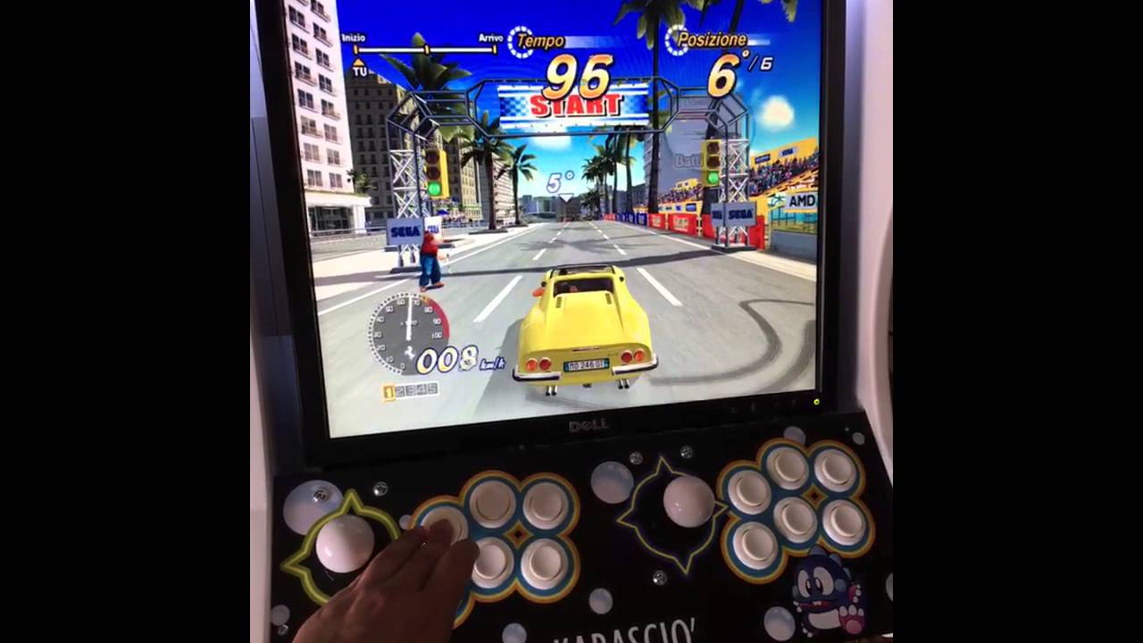 Outrun gameplay arcade machine - YouTube