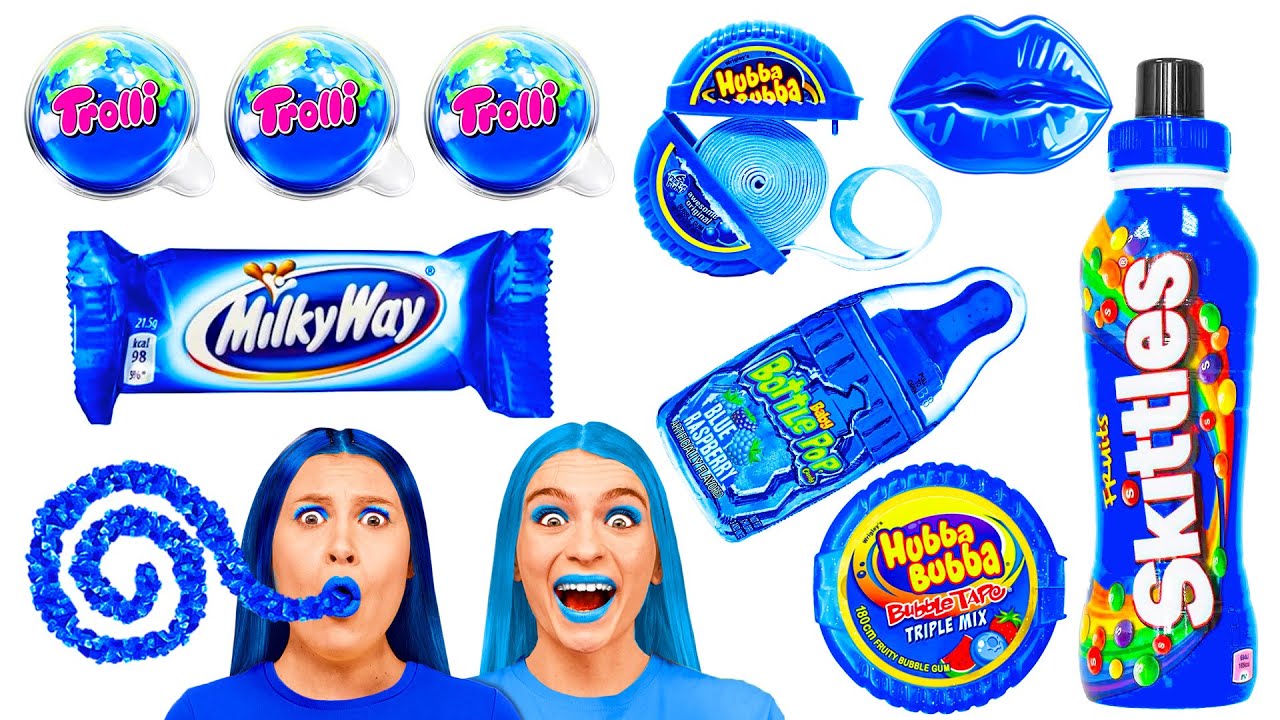 Desafío De Comida Azul | Trucos y Trucos Increíbles por Happy Funny ...