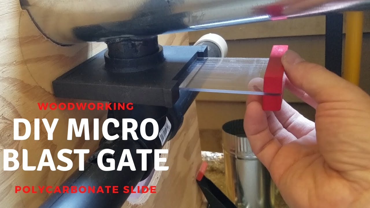 DIY Blast Gate for Dust Collection System | Woodworking Shop Upgrade ...