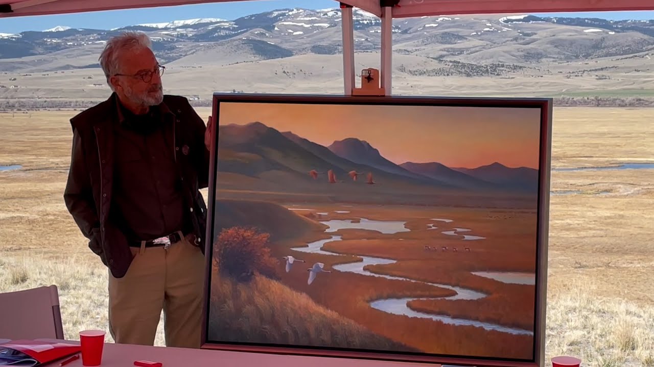 Artist Monte Dolack talks about his painting - YouTube
