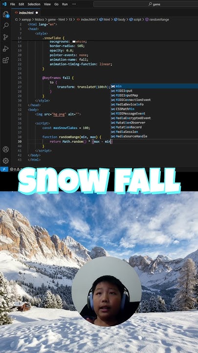 Snow Fall #html #coding #css #webdesign #html5 - YouTube