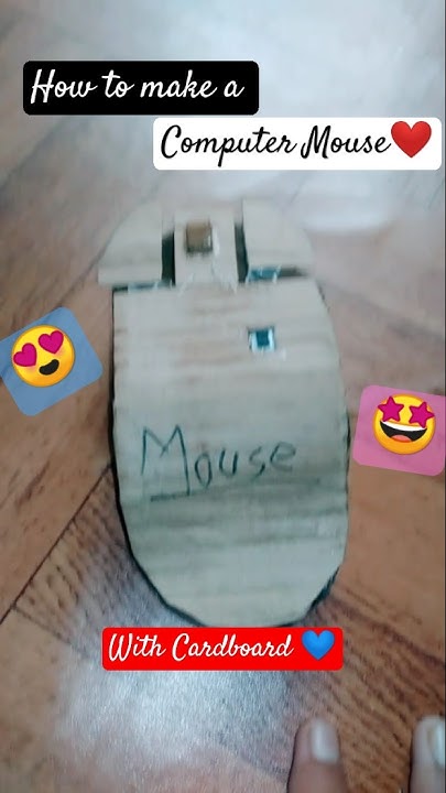How to make a Computer Mouse with cardboard box ️💙#shorts #viral #computer #mouse #craft # ...