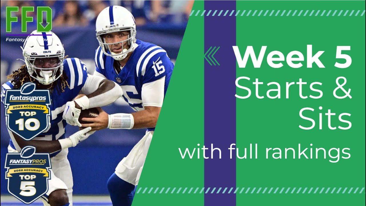 Week 5 Start Sit Show - YouTube