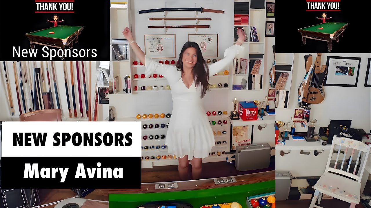 Announcing New Sponsors with Pro Pool Player Mary Avina [8K] - YouTube