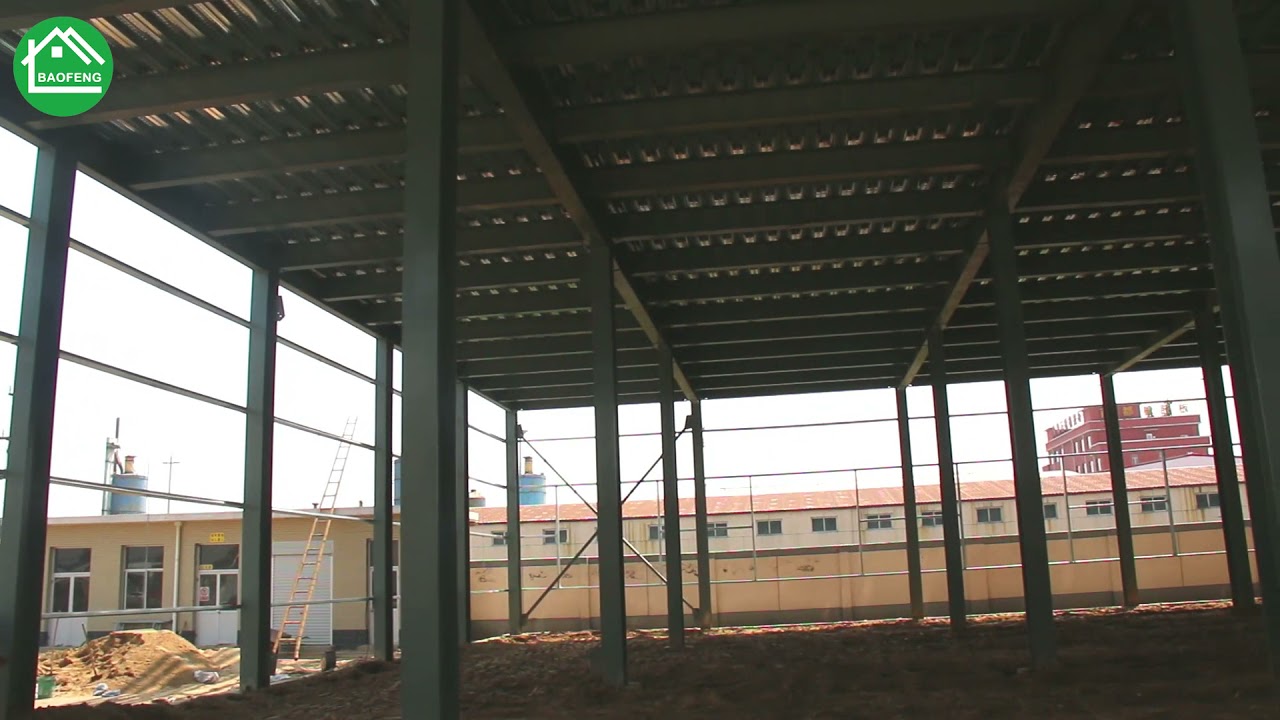 2 Floor Steel Structure Warehouse - YouTube