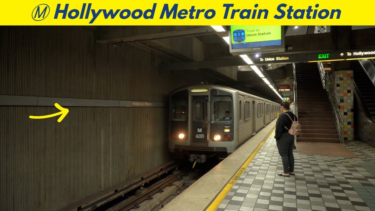 People Watching In The Hollywood Metro Train Station 2024 - YouTube