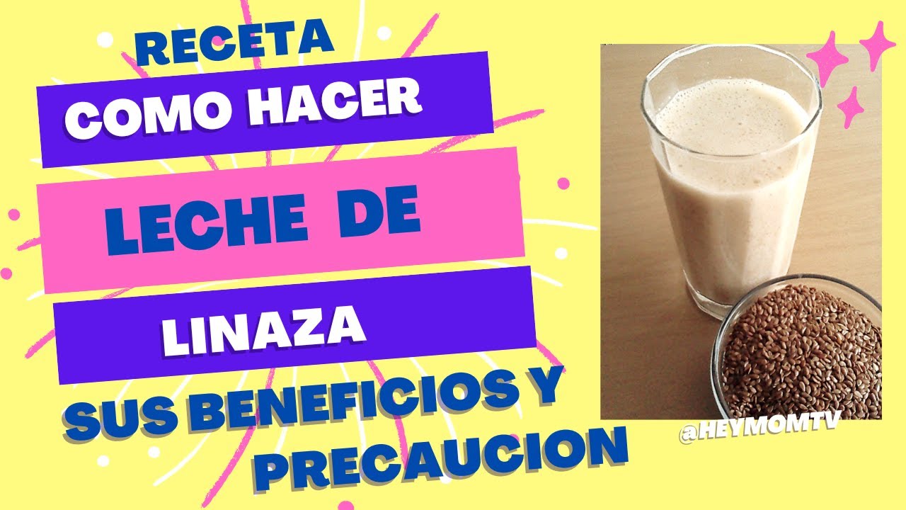 How to make flaxseed/Linseed's milk, its benefits and precautions/ Como ...