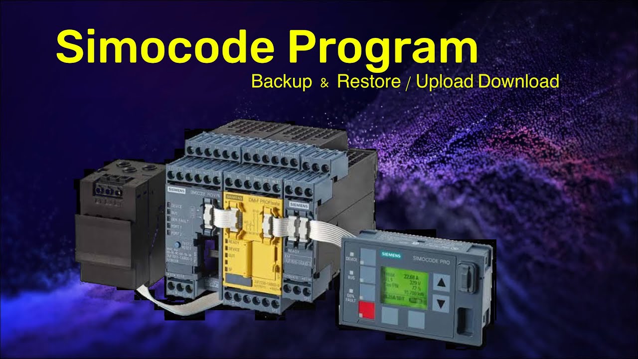 Simocode Pro V Backup & Restore / Upload & Download - YouTube