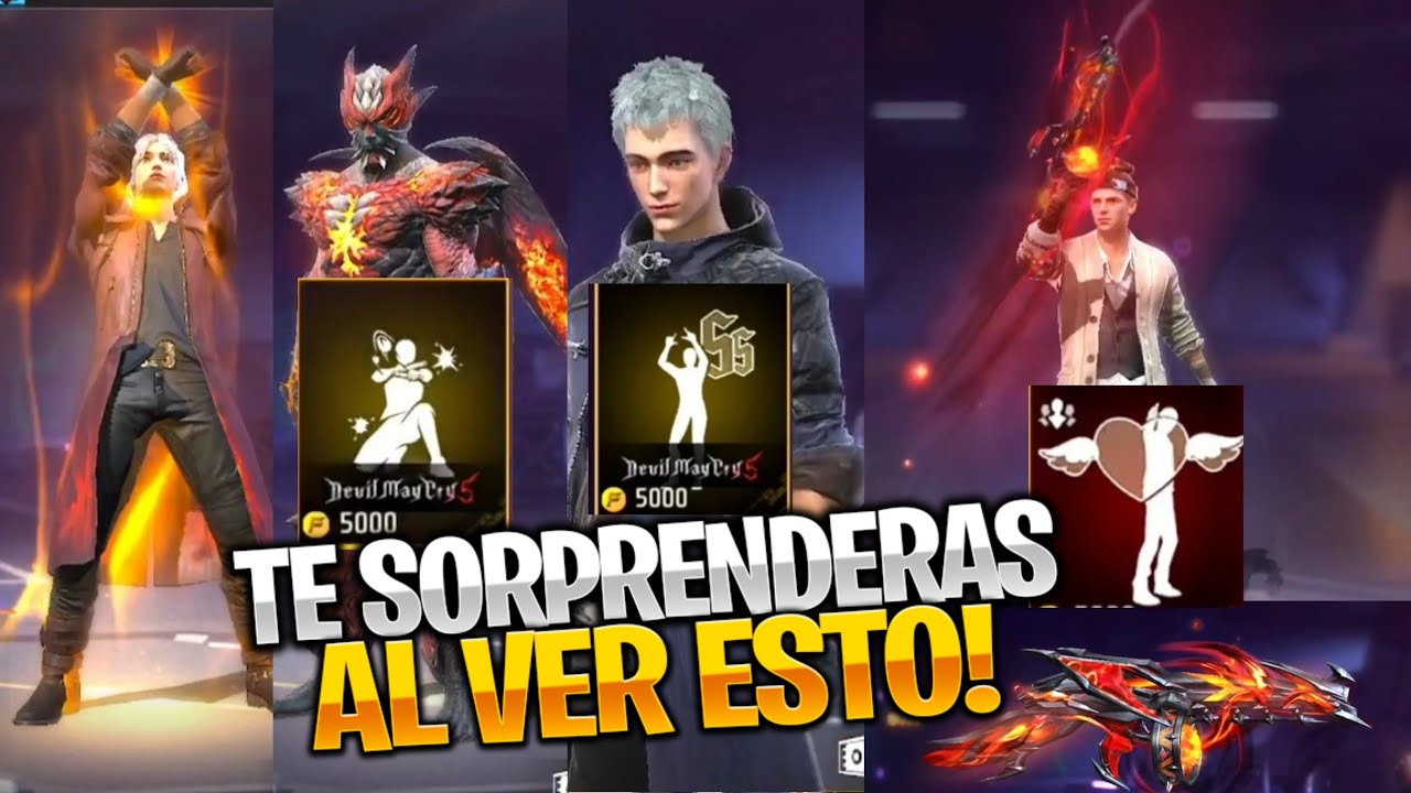 RECOMPENSAS DE COLABORACIÓN DEVIL MAY CRY 5 NUEVOS EMOTES Y ASPECTOS ...