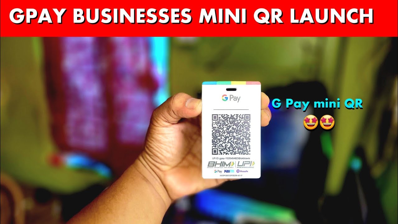 G PAY BUSINESSES MINI QR LAUNCH #g_pay_QR #google_pay_business #BIKASH ...