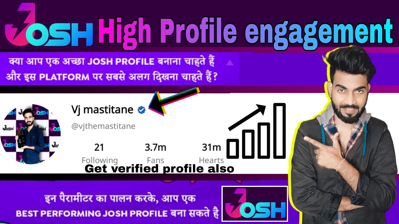 Josh high performing profile parameters | Get more like,views,followers ...