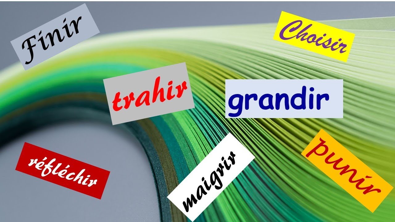 2 nd group verbs in French - YouTube