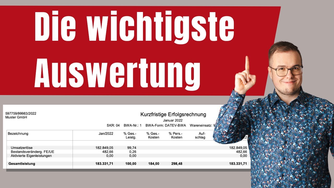 BWA einfach erklärt: So liest du die Auswertung aus DATEV ...