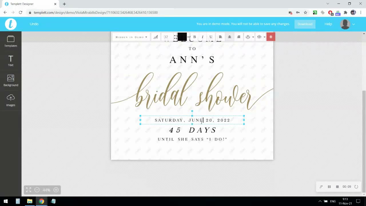 How to edit text boxes. Templett.com editor - YouTube