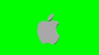 Silver Apple Logo rotation - FreeHDGreenscreen Footage