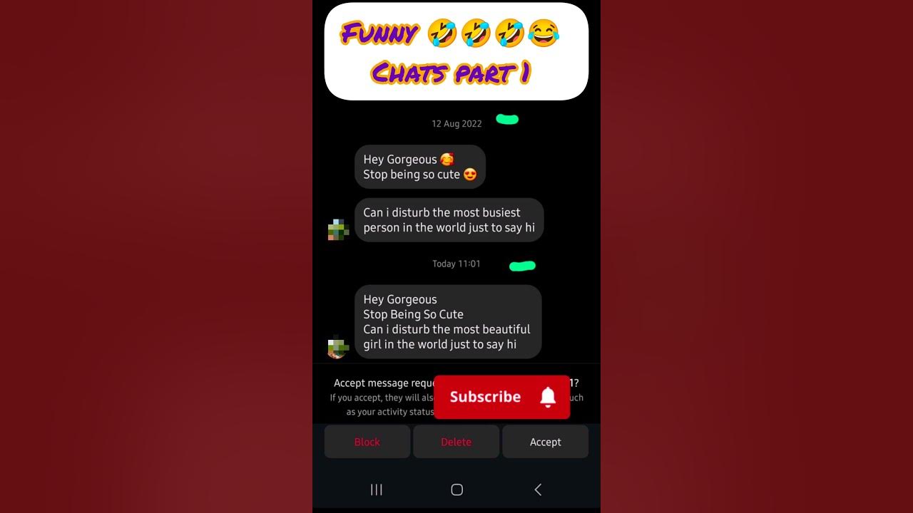 Funny 😂 😂 messages part 1 . It's funny but those girls's be careful Please subscribe and support ...