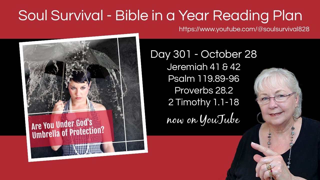 Day 301 "Are You Under God’s Umbrella of Protection?" - Bible in a Year ...