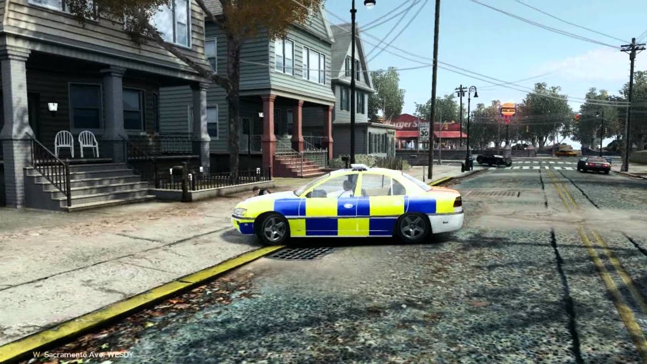 GTAIV Vauxhall Omega police car by kinksta - YouTube