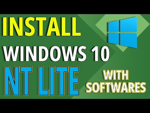 INSTALLATION | WINDOWS 10 WITH NTLITE WITH ALL SOFTWARES - YouTube