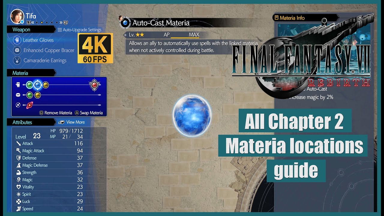 Final Fantasy VII Rebirth All Chapter 2 Materia locations guide - YouTube