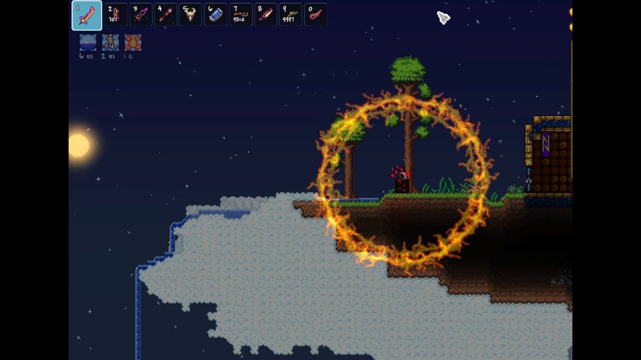 Terraria - Sky Base Building #1 - YouTube