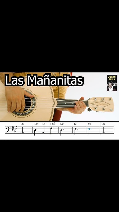 Las mañanitas, Alejandro Fernández, tutoría, Guitarron #guitarron # ...