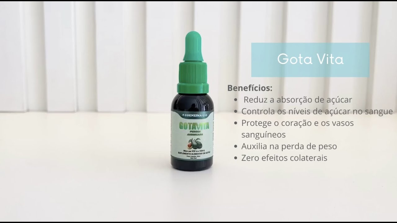 Gota Vita 30ml Extrato Natural Colesterol e Diabetes - YouTube