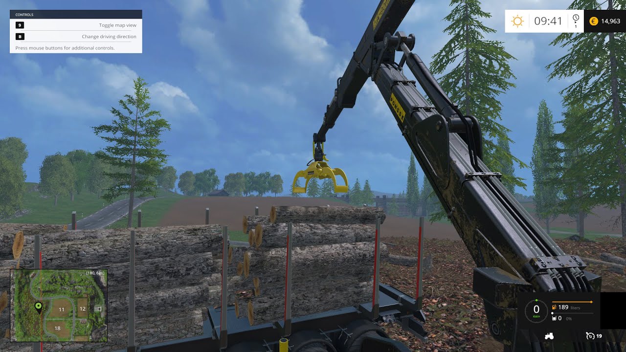hauling wood farming simulator 2015 perfect load - YouTube