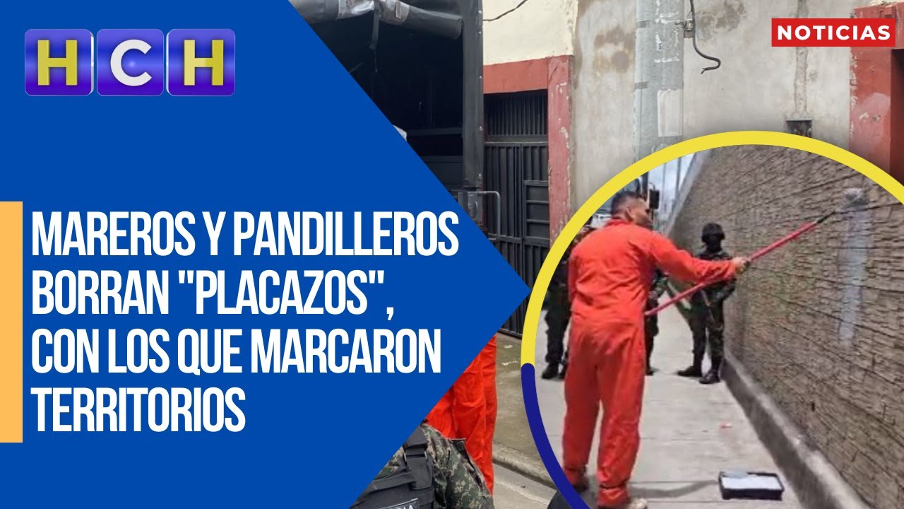 Mareros y pandilleros borran "placazos", con los que marcaron ...