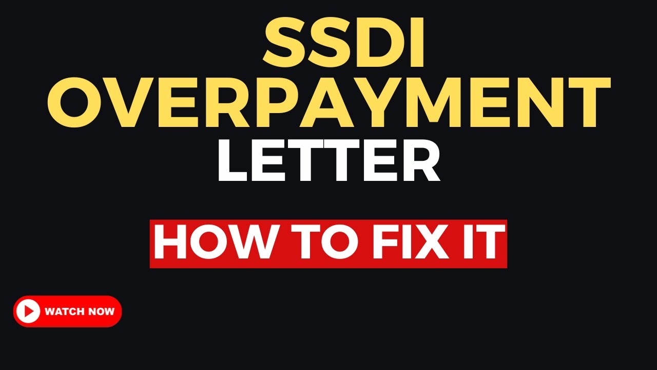 SSDI OVERPAYMENT LETTER - How to FILE AN APPEAL or WAIVER! - YouTube
