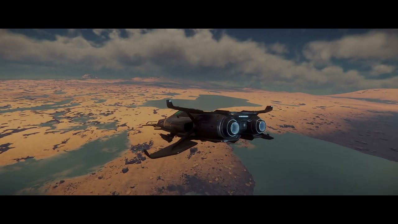 Star Citizen Mirai Razor EX Low Fly at Bloom - YouTube