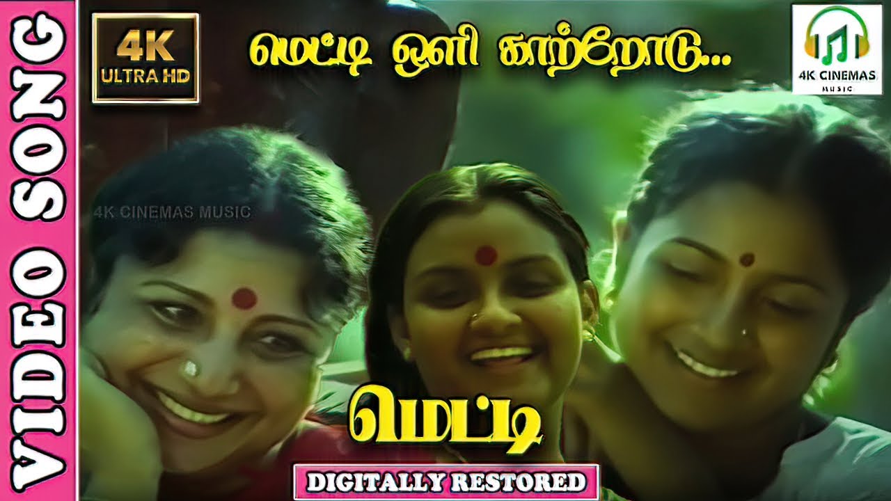Metti Oli Kaatrodu 4K Video Song | Metti Tamil Movie | Radhika,Gangai ...