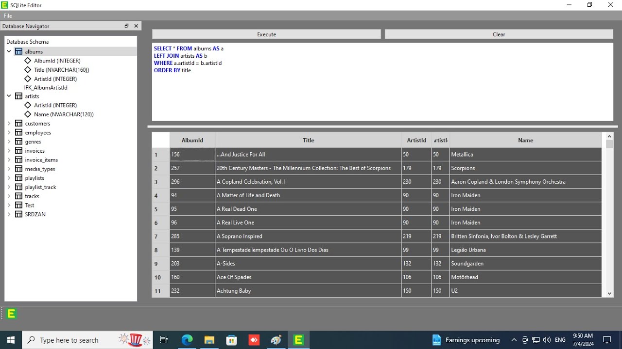 SQLite Editor - Autocomplete and highlight SQL statement. - YouTube