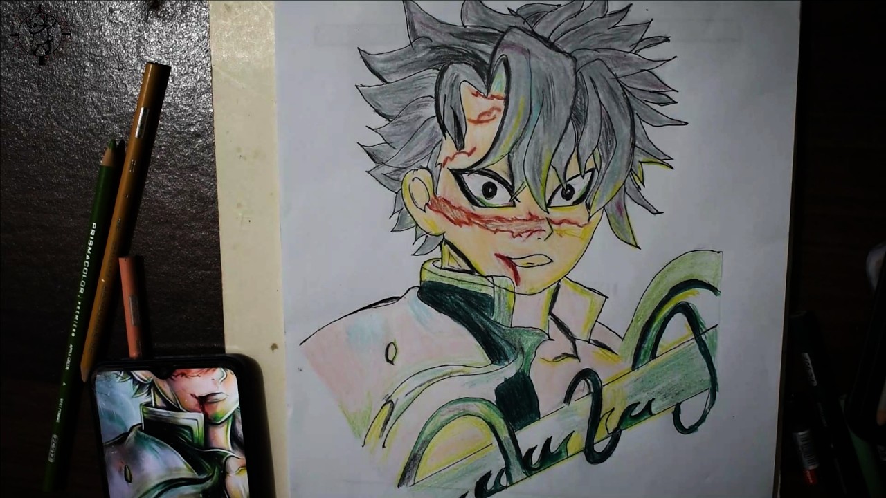 Drawing Sanemi Shinazugawa From Demon Slayer | Timelapse |Anime Drawing ...