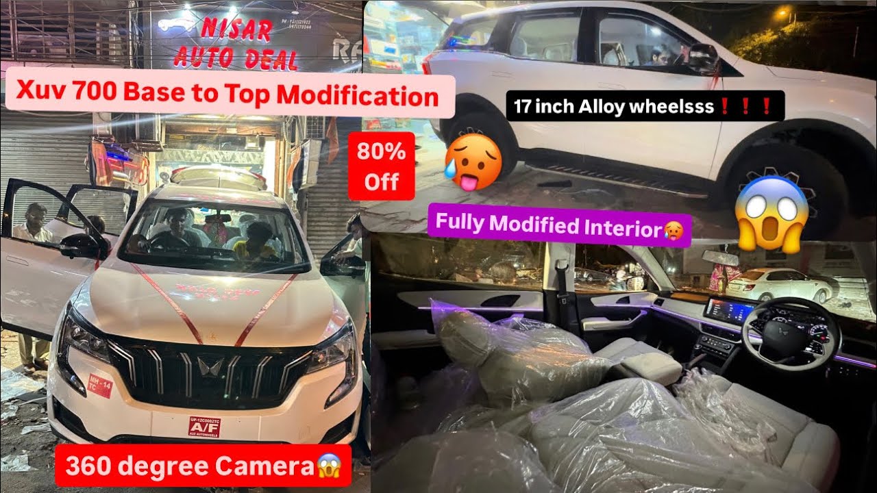 Xuv 700 Base to Top fully Modified || Premium Interior,360 Camera,17 ...