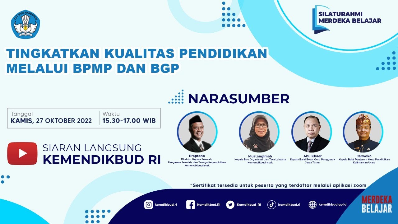 SMB: Tingkatkan Kualitas Pendidikan Melalui BPMP dan BGP - YouTube